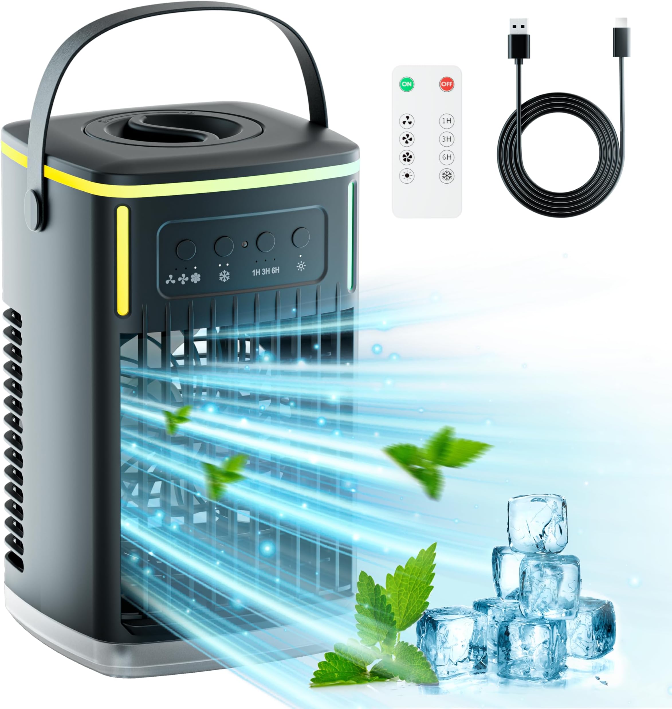 Amazon.com: CENSTECH 3-IN-1 Mini Air Conditioner with Remote, Top ...