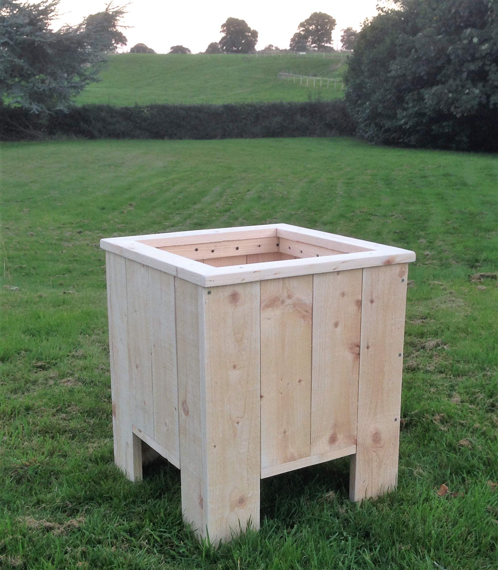 Buy Large Heavy Duty Wooden Garden er (50cm Square/60cm High) - Fully ...