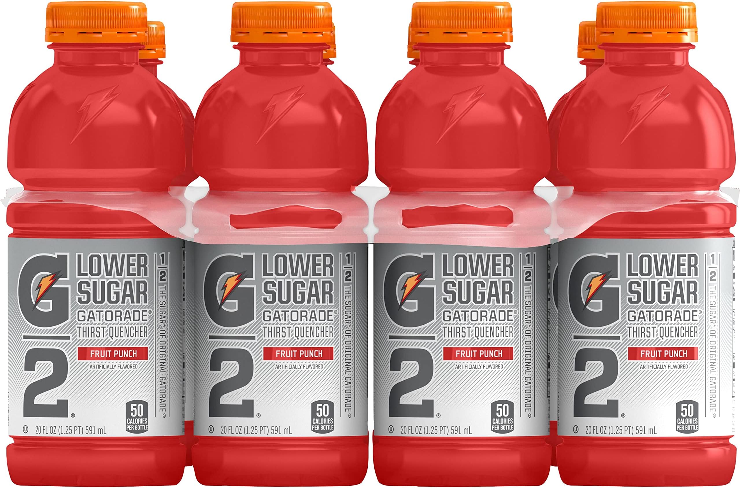 Amazon.com: Gatorade G2 Thirst Quencher, Fruit Punch, 20 Fl Oz Bottles ...