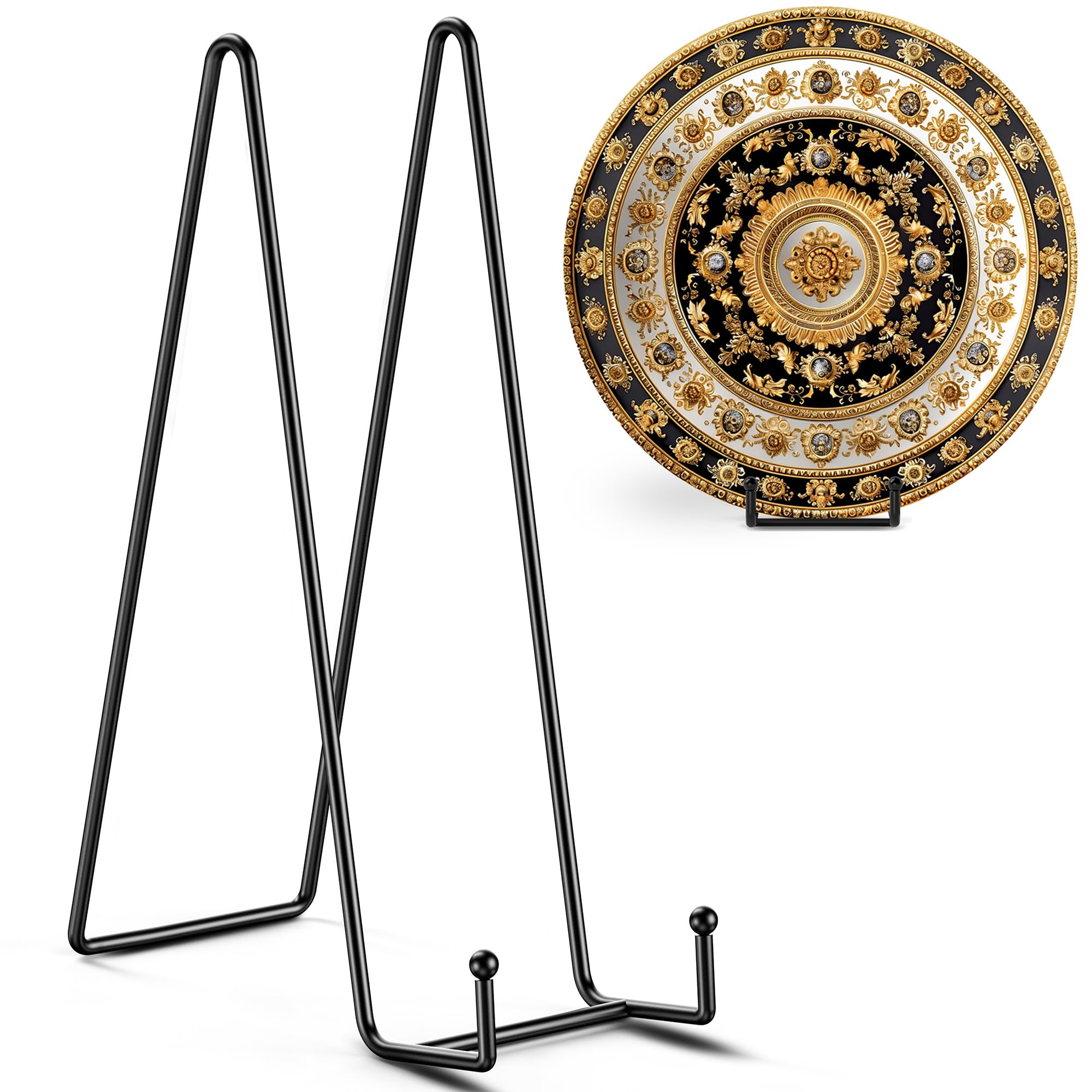 Amazon.com: TR-LIFE 14 Inch Heavy Duty Plate Stand (2 Pack) - Metal ...