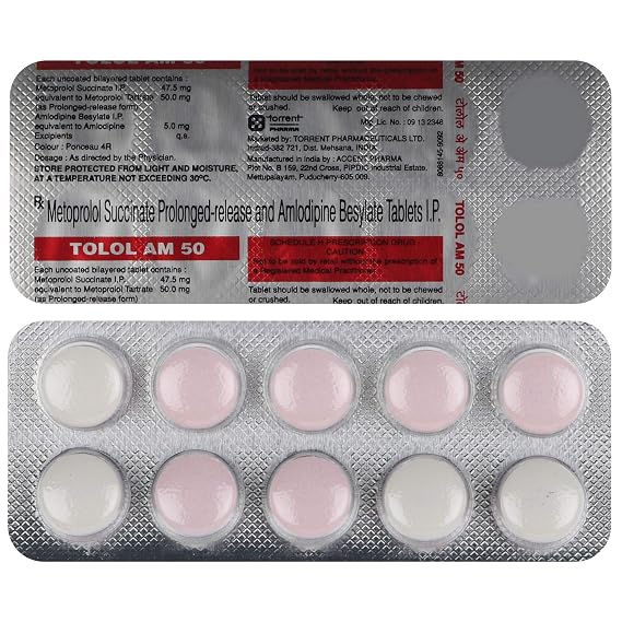 Tolol AM 50 - Strip of 10 Tablets : Amazon.in: Health & Personal Care
