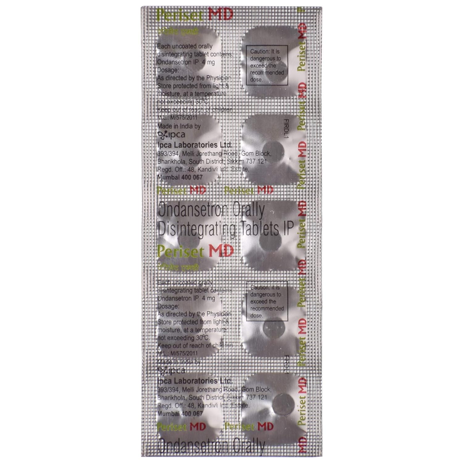 Periset MD - Strip of 10 Tablets : Amazon.in: Health & Personal Care