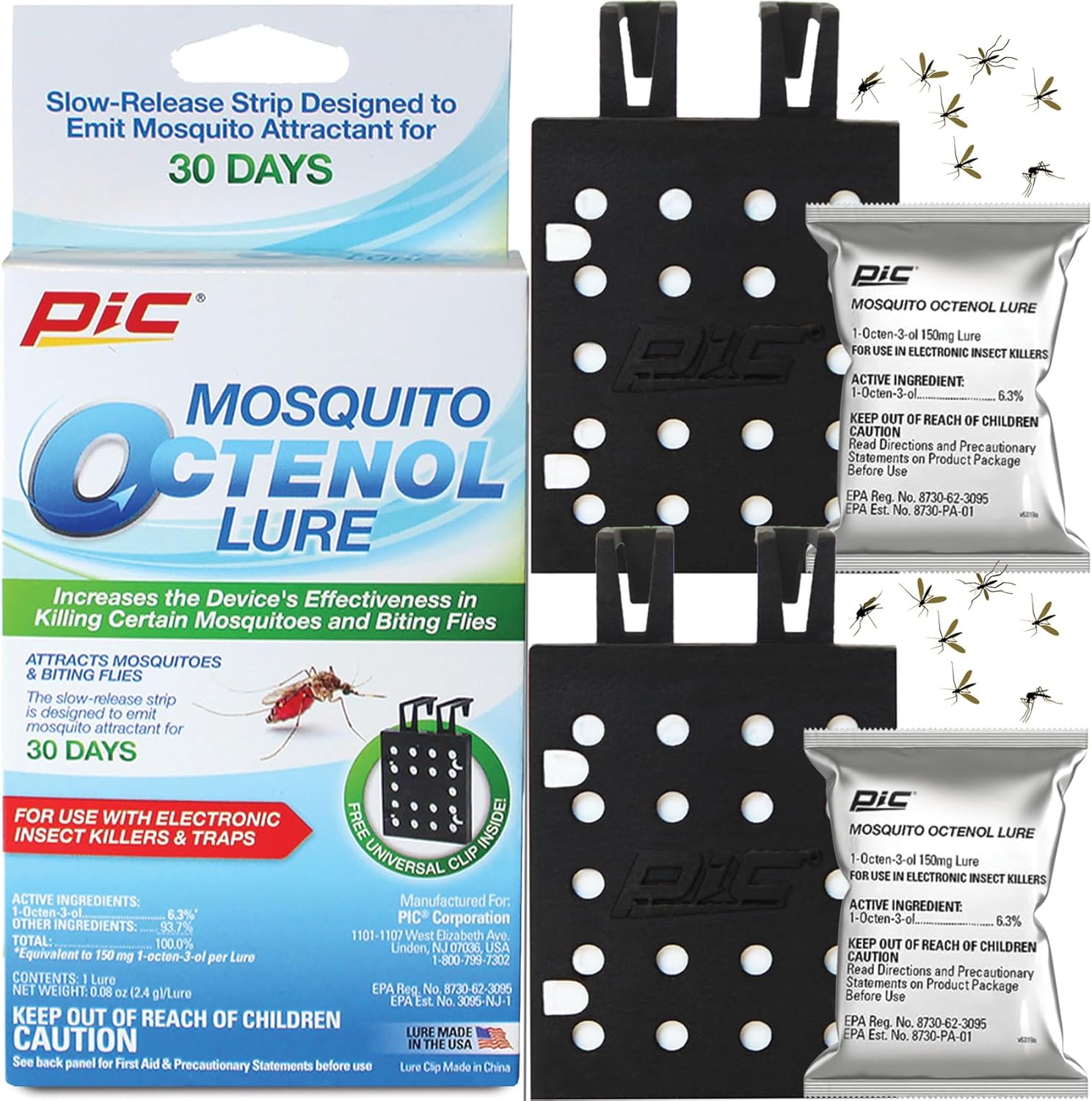 Amazon.com : PIC Mosquito Octenol Lure 2pk- Octenol Mosquito Attractant ...