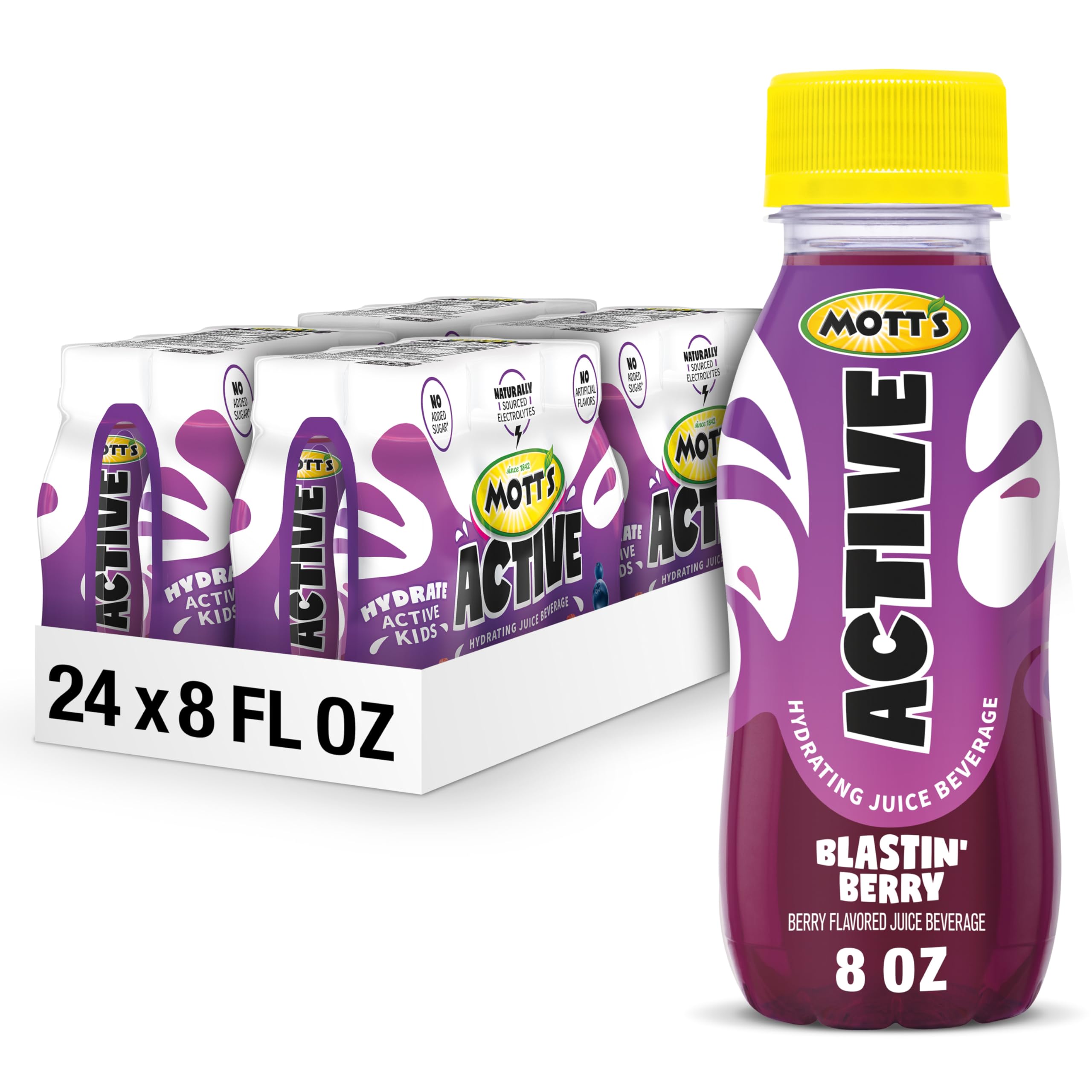 Amazon.com: Mott's Active Blastin' Berry Hydrating Juice Beverage, 8 Fl ...