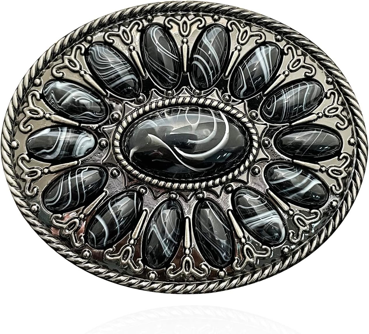 Amazon.com: YOQUCOL Vintage Western Cowboy Native American Black Stone ...