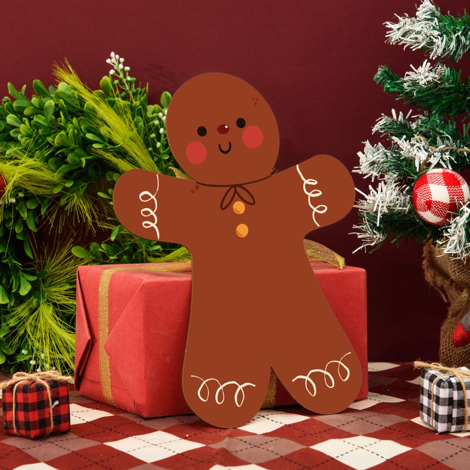 Snapklik.com : 24 Pcs Large Wooden Gingerbread Man Cutouts Unfinished ...