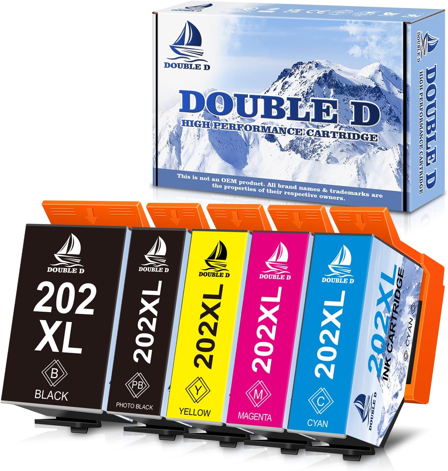 DOUBLE D 202XL Ink Cartridges for Epson 202XL 202 Ink Cartridges, Work ...
