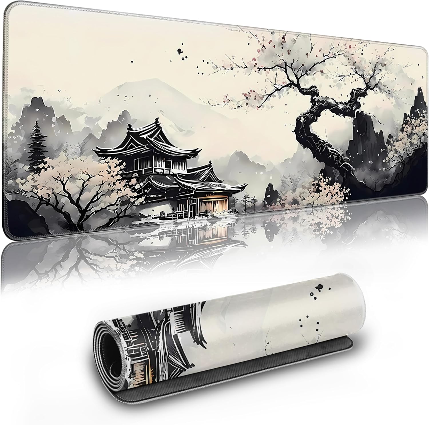 Amazon.com: Long Gaming Mouse Pad Extended Anime Large Desk Pad with ...