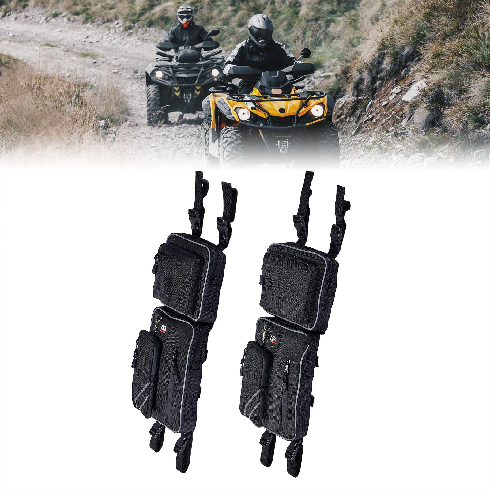 KEMIMOTO ATV Fender Bags, Water-Resistance Camo Storage Bags Water ...