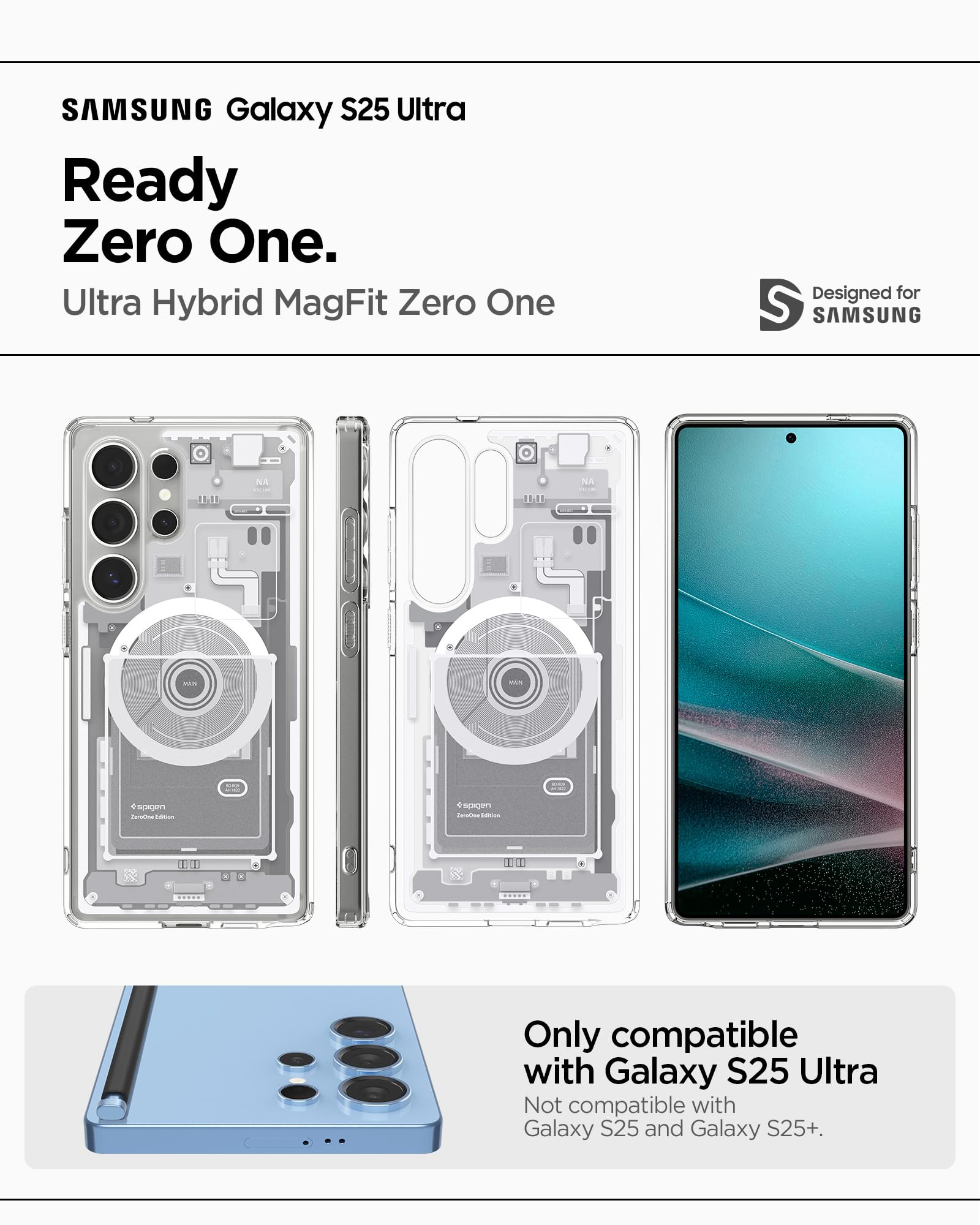 Snapklik.com : Spigen Ultra Hybrid MagFit Designed For Galaxy S25 Ultra Case Qi2 Certified ...