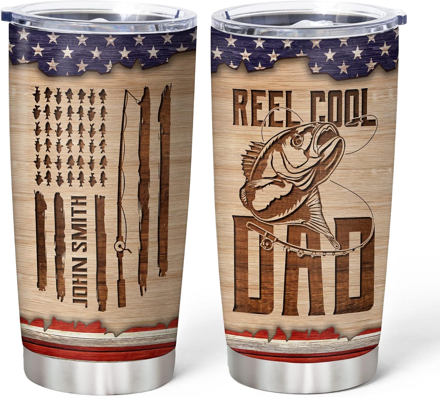 Hyturtle Personalized Fishing Gifts for Men - Stainless Steel Tumbler ...