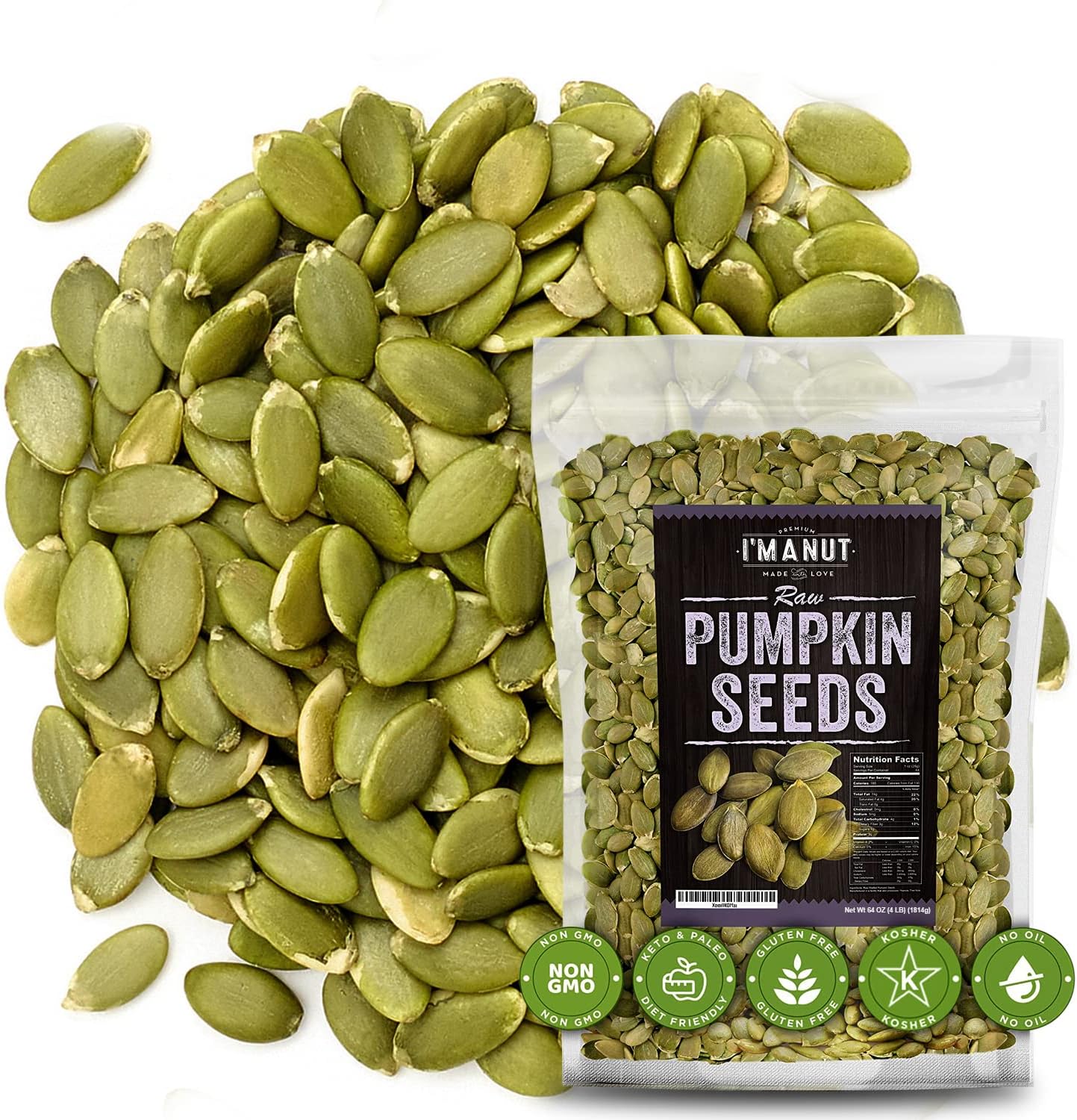 Amazon.com : FirstChoiceCandy Roasted and Salted Kernel Pumpkin Seeds ...