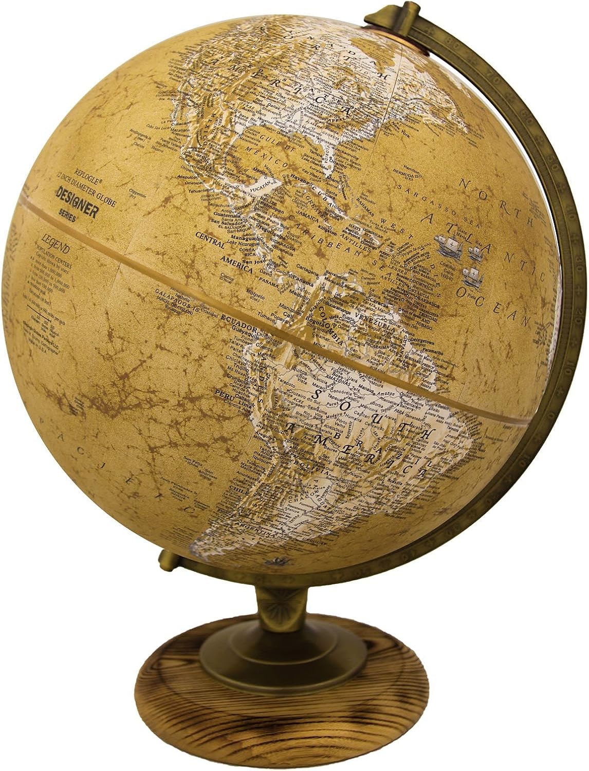 Amazon.com: Replogle Morgan – Designer Series Globe, Old World Style ...