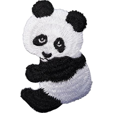 Panda Embroidered Iron/Sew On Patch Clothes Jacket T Shirt Jeans Bag ...