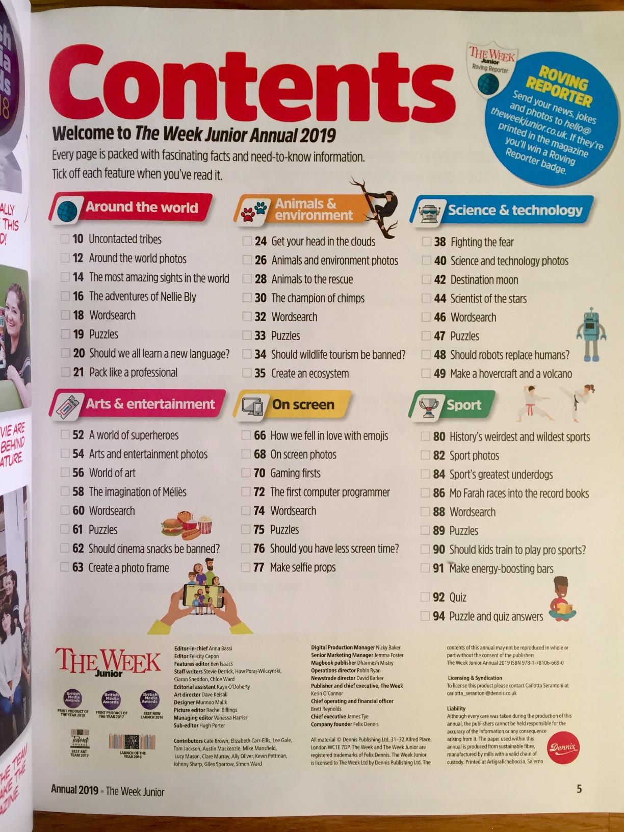 The Week Junior Annual 2019: Amazon.co.uk: The Week Junior, Anna Bassi ...