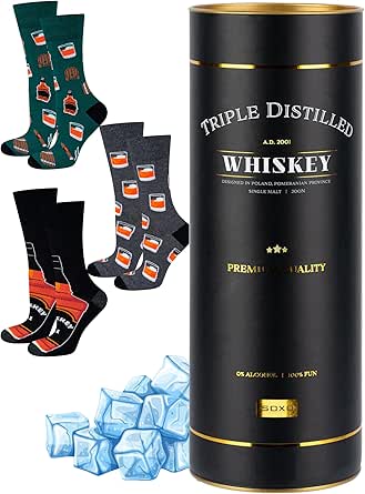 Amazon.com: soxo Whisky Socks Men Funny Gifts Mens Cotton Sock ...