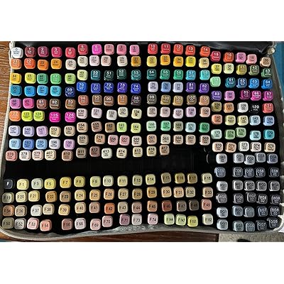 262 Colors Alcohol Markers with Double Tips - Perfect for Kids and ...