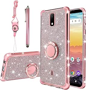 Amazon.com: KuDiNi for AT&T Calypso 2/Cricket Debut Case for Women Glitter Crystal Soft Stylish ...