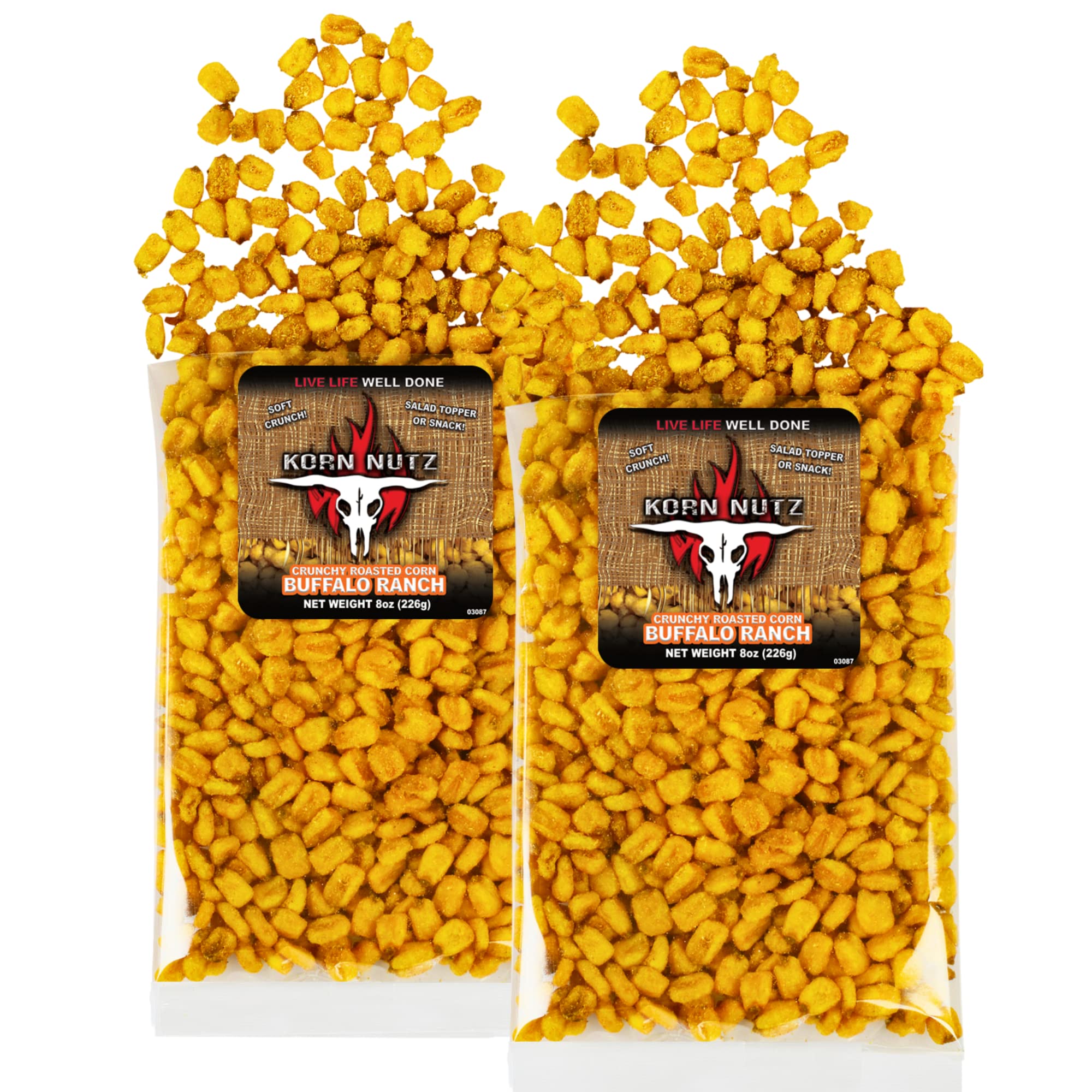 Amazon.com: Buffalo Ranch Crunchy Corn Kernels | Soft Crunch Toasted ...