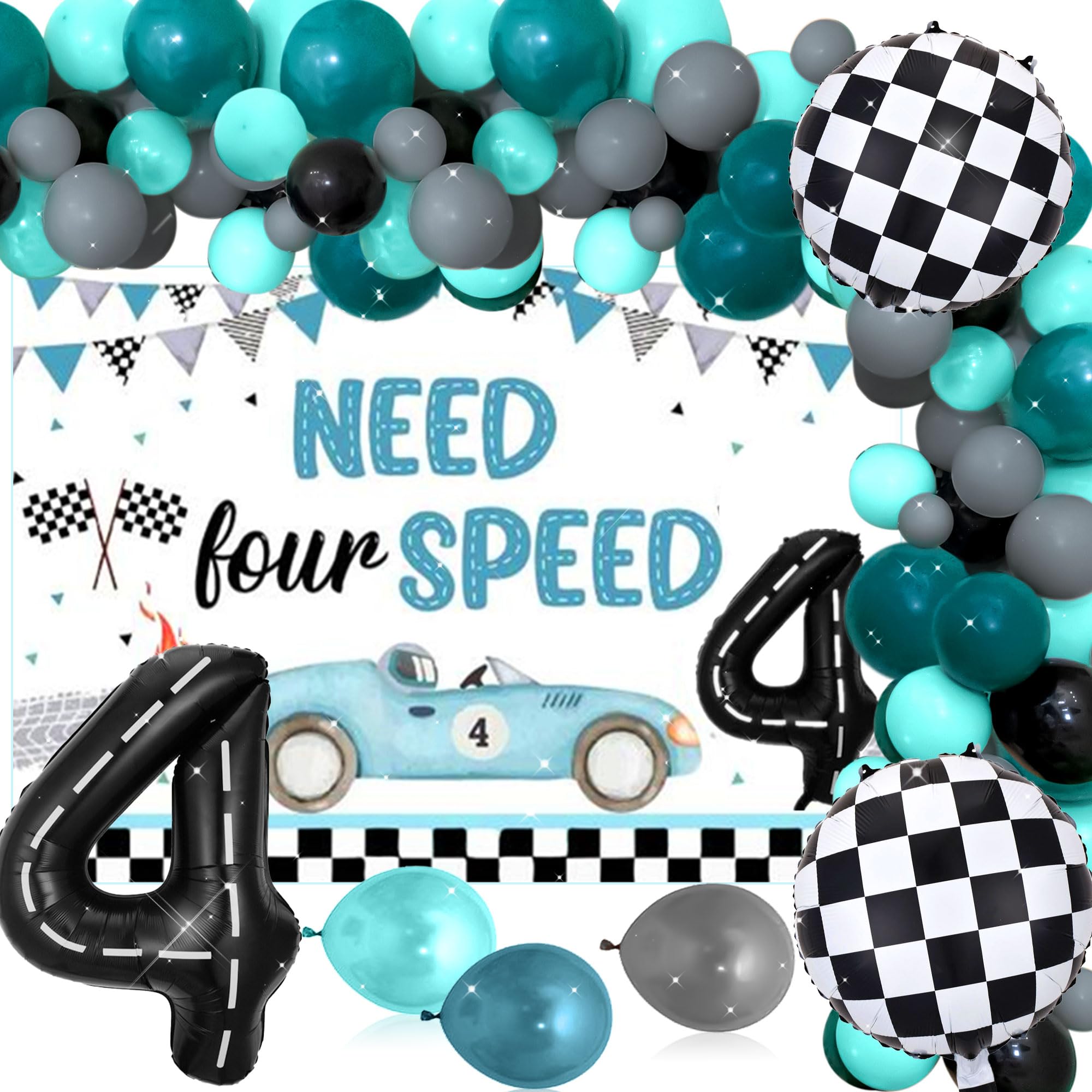 Amazon.com: JeVenis Need Four Speed Birthday Decoration Need Four Speed ...