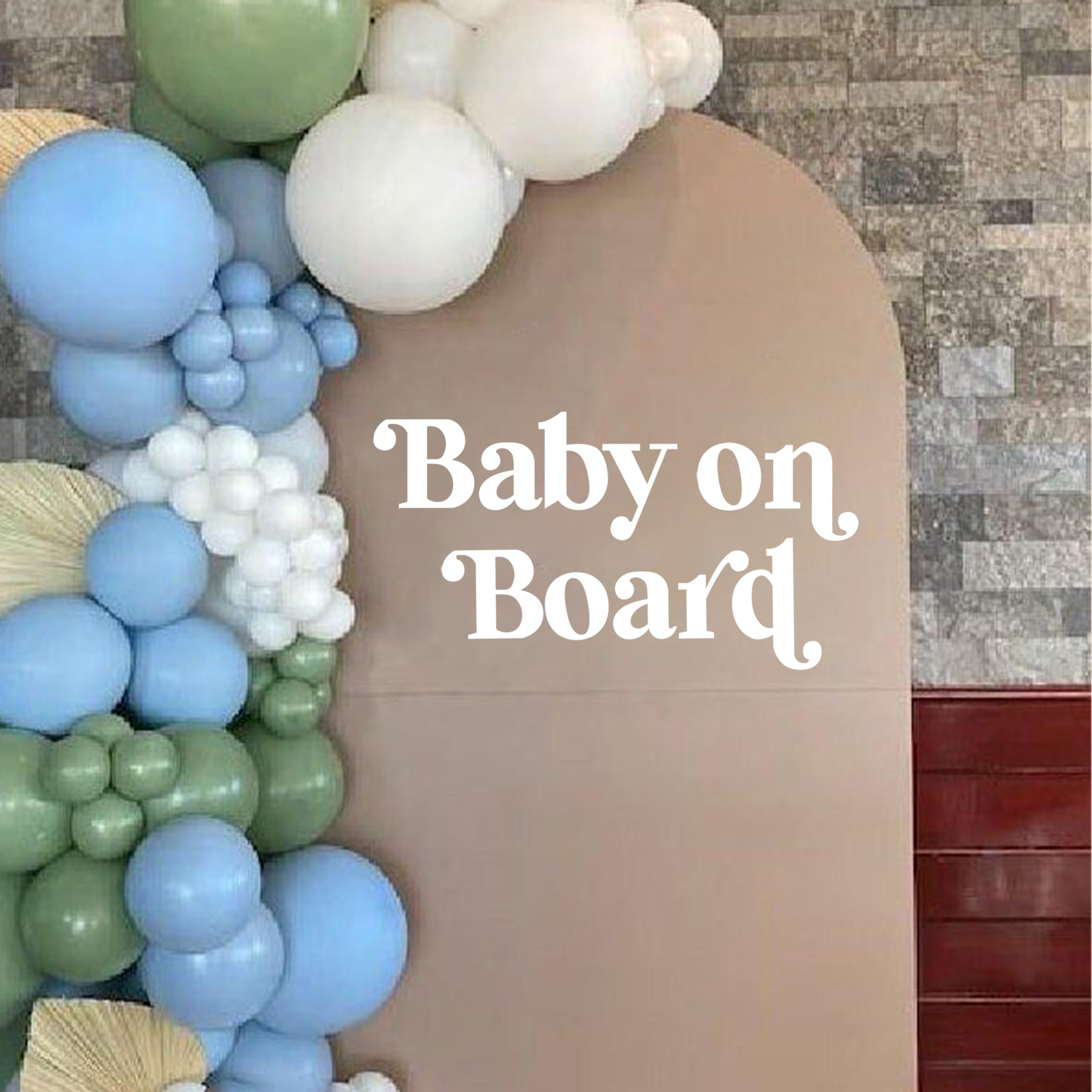 Amazon.com: Baby On Board Baby Shower Decal - Baby On Board Sign ...