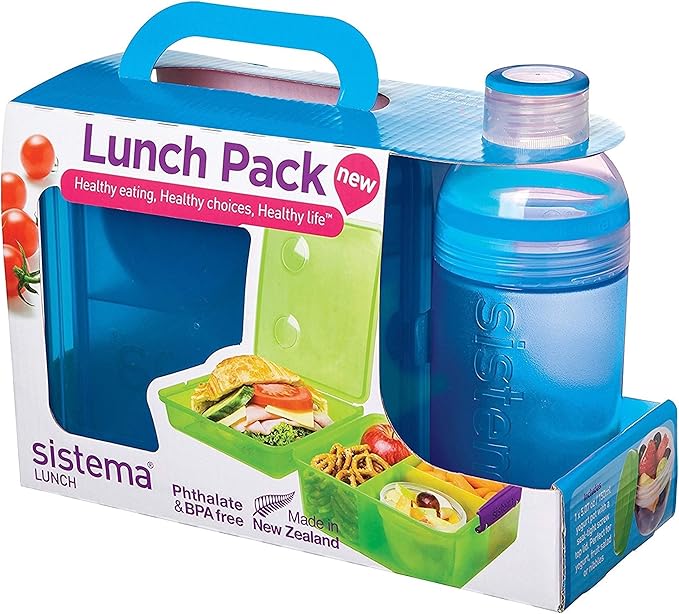 Amazon.com: Sistema Lunch Collection Lunch Box and Bottle Pack, Color ...