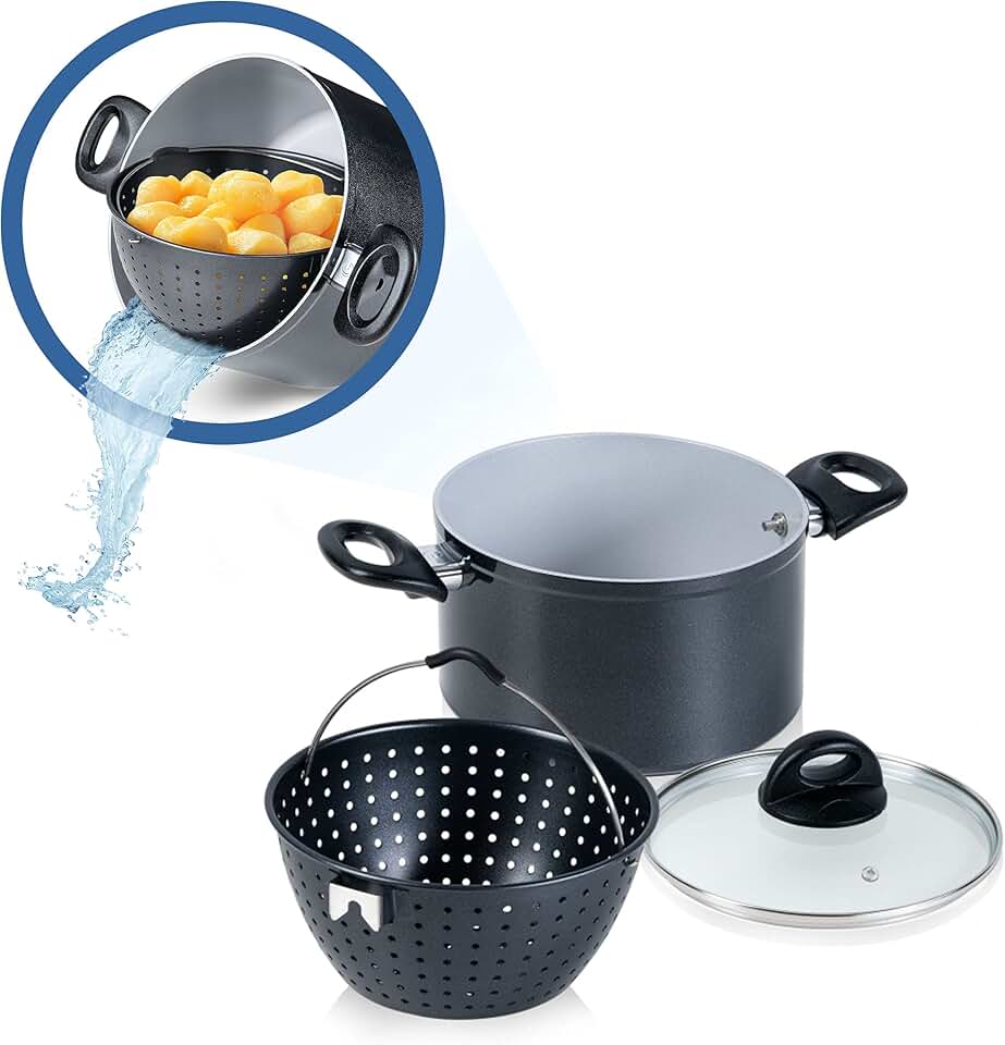 Amazon.co.uk: Pasta Pots - Pasta Pots / Pots & Pans: Home & Kitchen