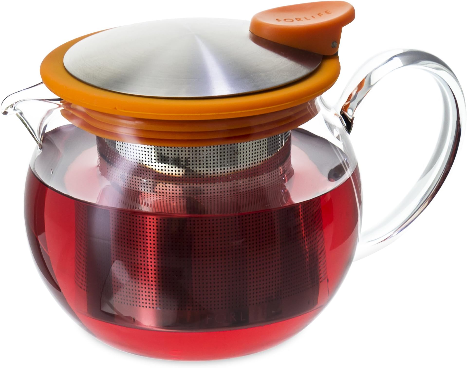 Amazon.com: FORLIFE LUCENT Glass Iced Tea Jug with Capsule Infuser, 48 ...