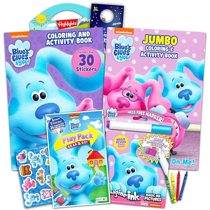 Buy Blue's Clues Coloring Book Super Set for Kids - Bundle with 4 Blue ...