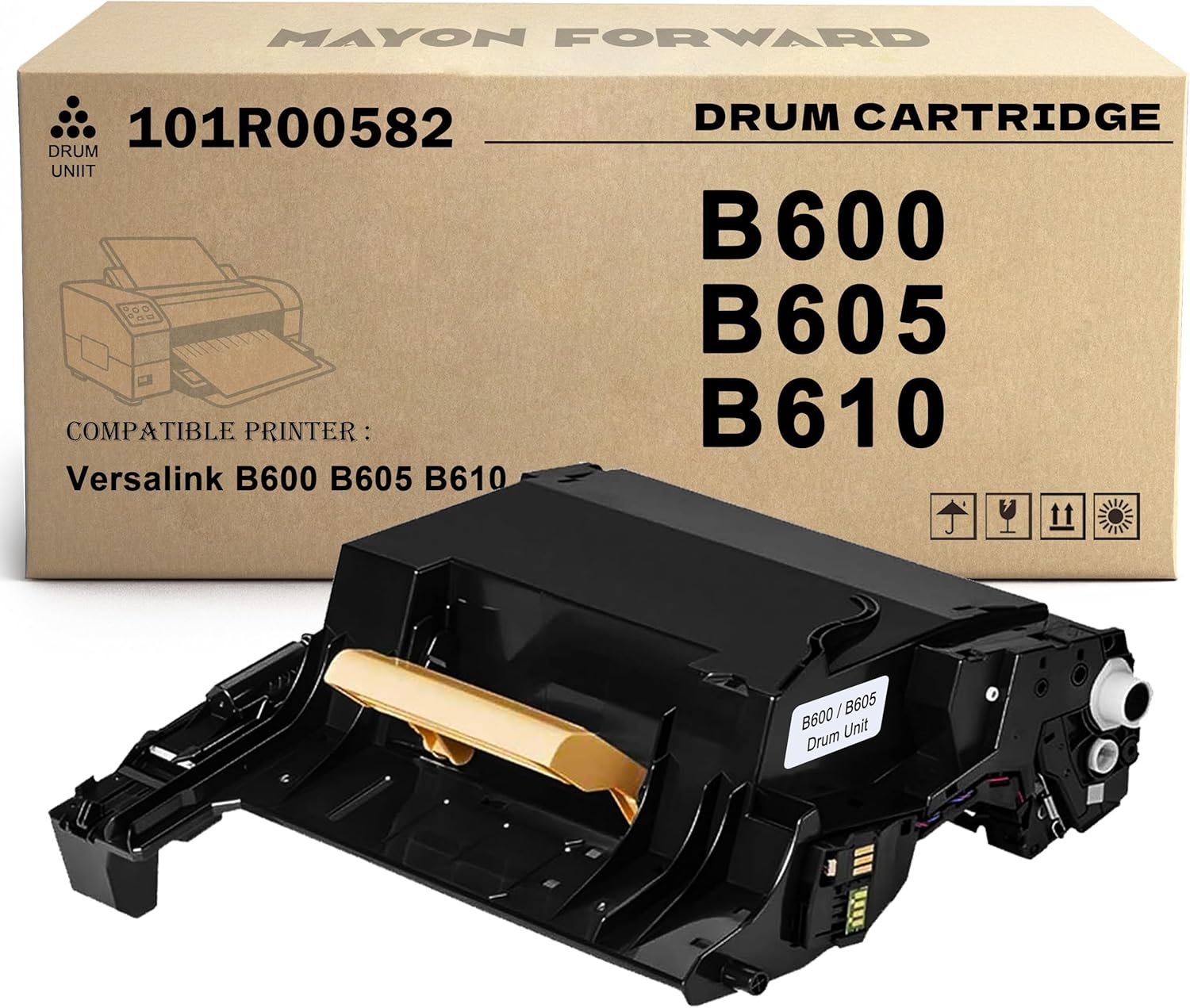 Amazon.com: MAYONFORWARD B600 B605 Drum Unit Replacement for Xerox ...
