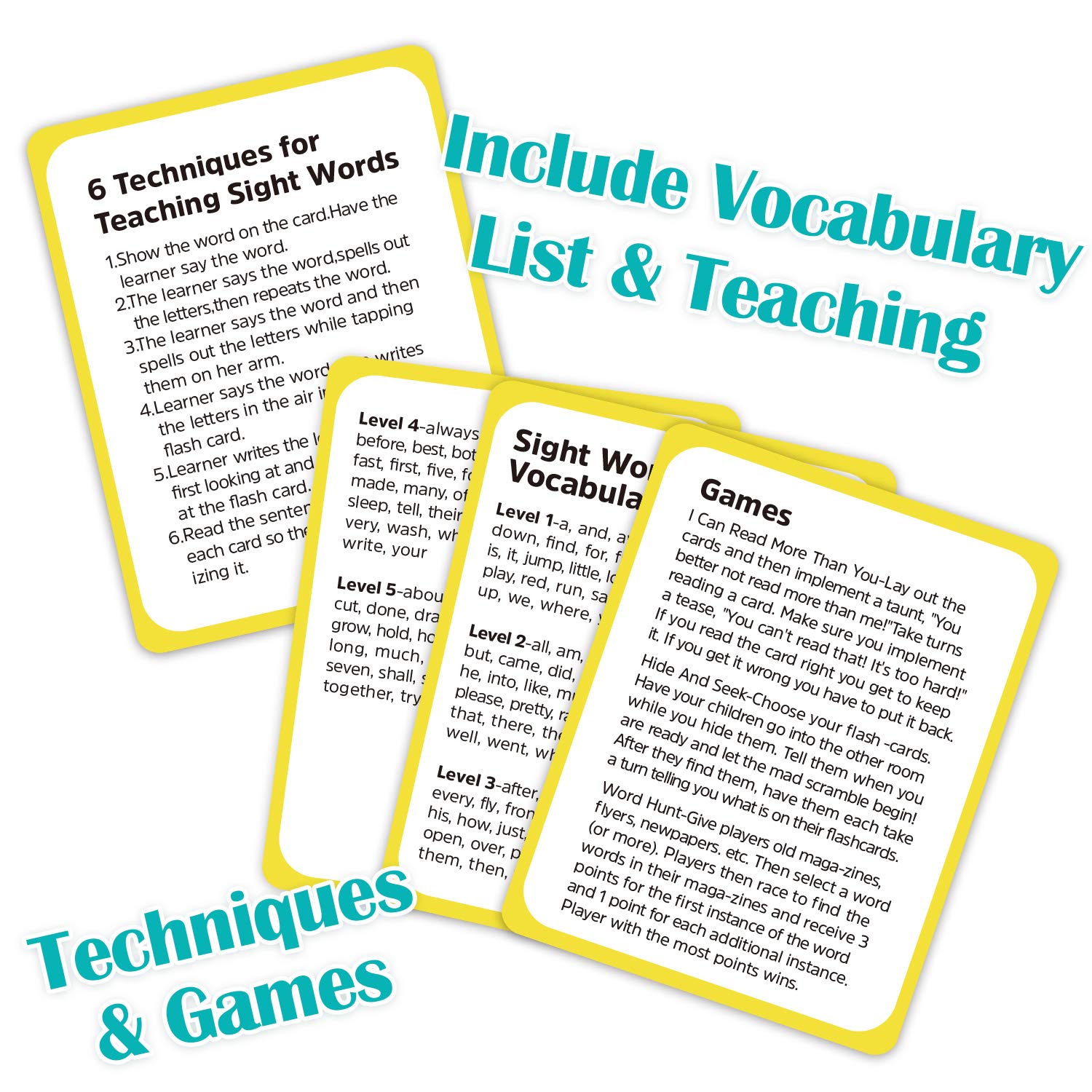 Buy Joy Dynasty Sight Words Flash Cards Kindergarten with Pictures ...