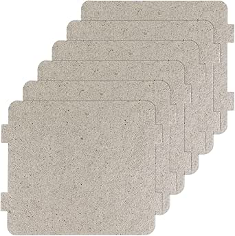 Pack of 6 Mica Plates, Microwave, Mica Disc, Universal Microwave Mica ...