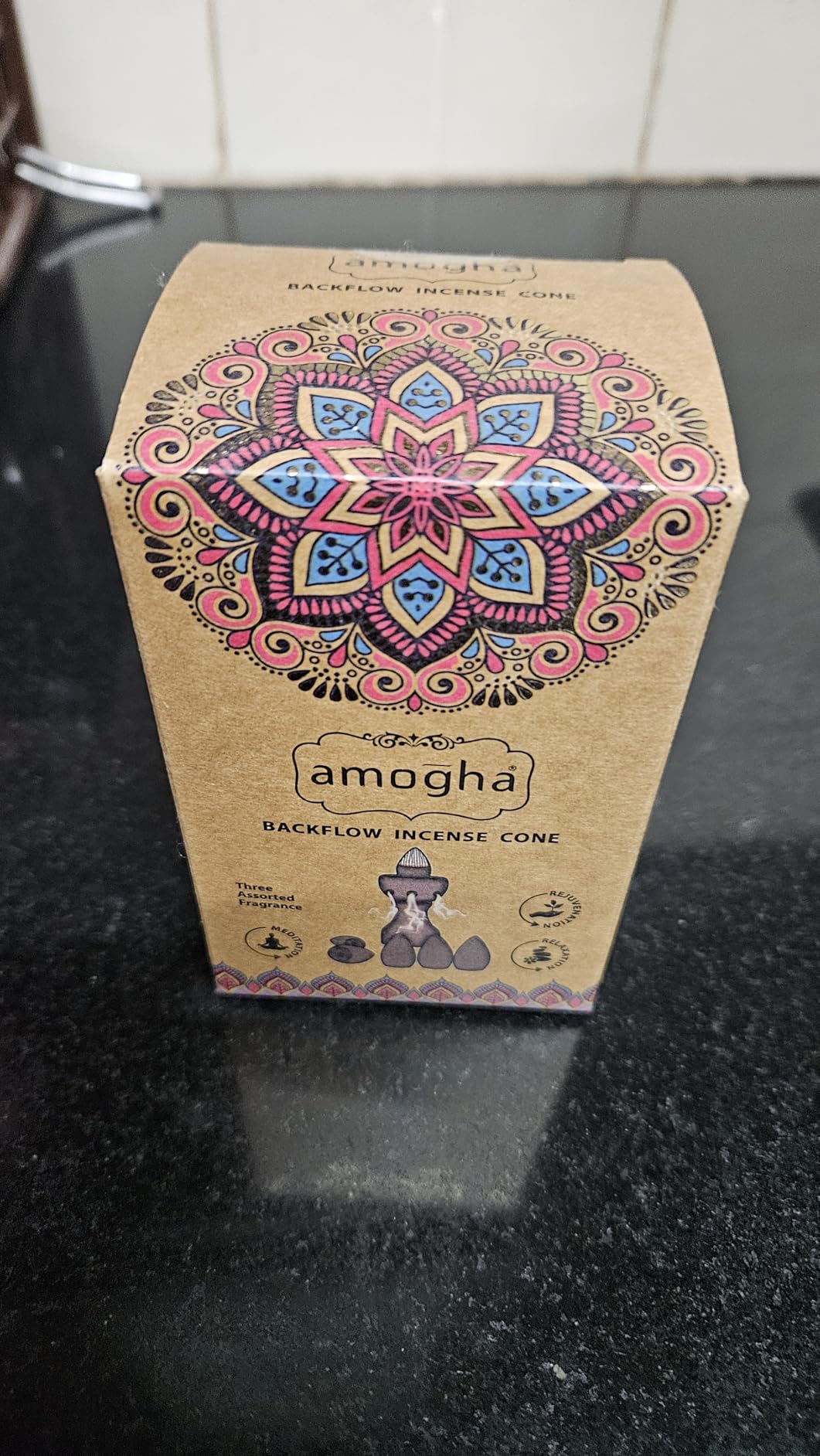 Amogha Backflow Incense Cones | Pack of 40 | Long-Lasting Aromatic ...