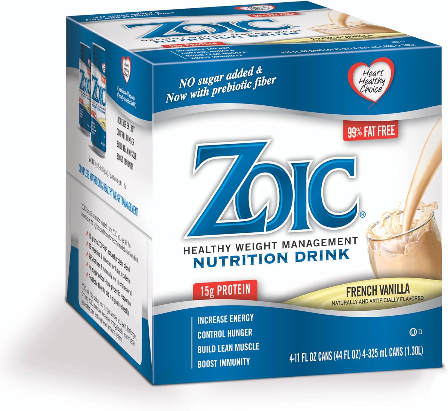 Amazon.com: Zoic Nutrition Drink, French Vanilla, 24 Count : Health ...