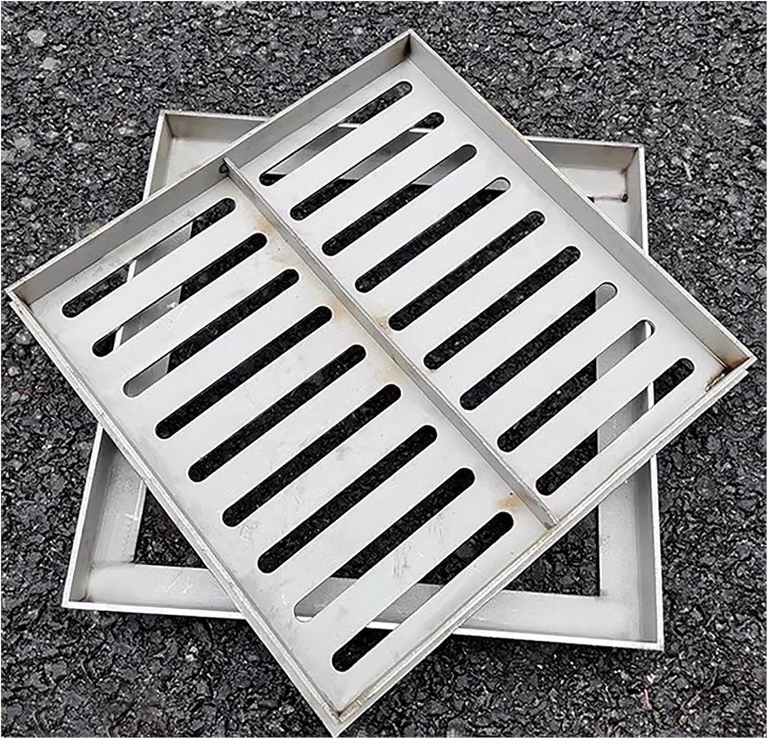 Amazon.com: Outdoor Square Catch Basin Drain Grate, 24 20 16 14 12 10 8 ...