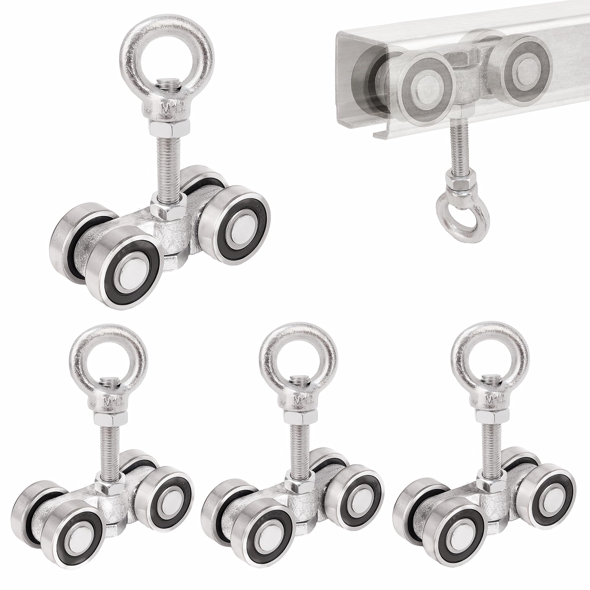 Unistrut Trolley (#4870) P2950 4 Wheel Trolley For Unistrut Channel