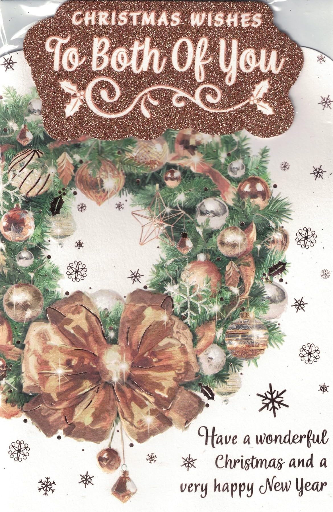 Christmas Card For Both Of You 23 x 15 Cm (9 x 6 inches) Christmas ...