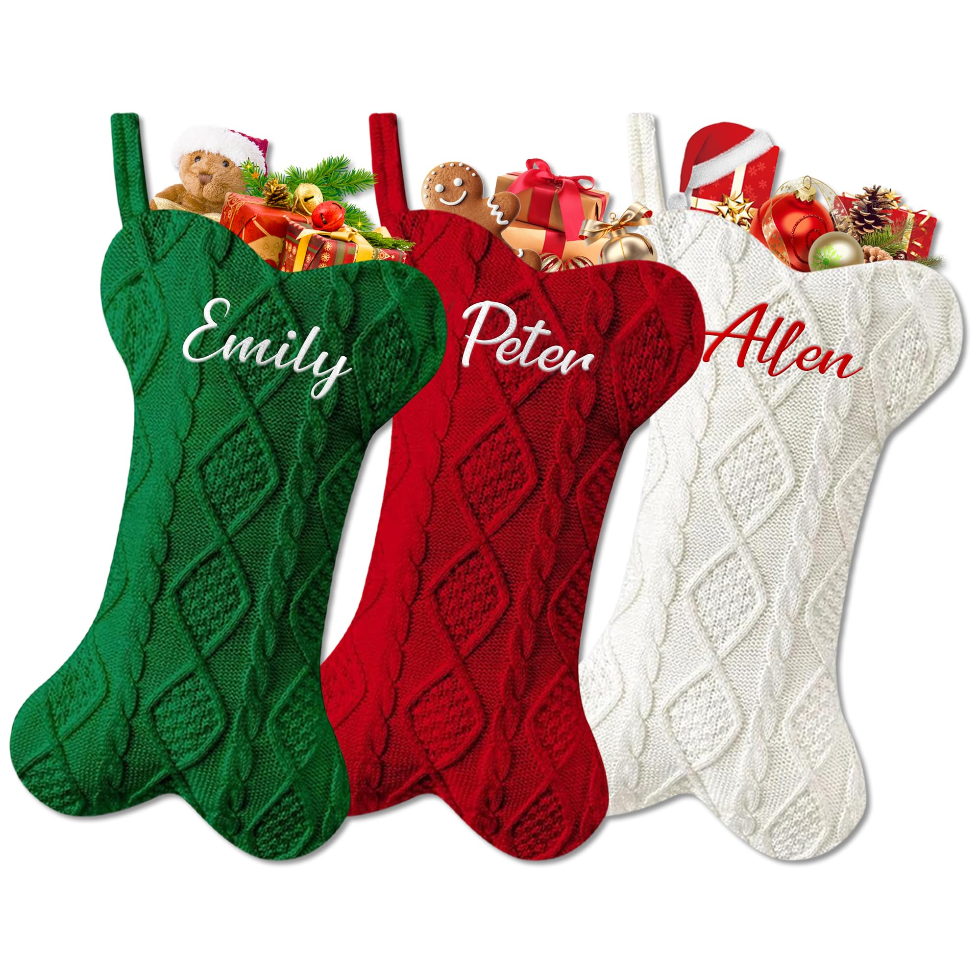Amazon.com: Personalized Dog Christmas Stockings, Customized ...