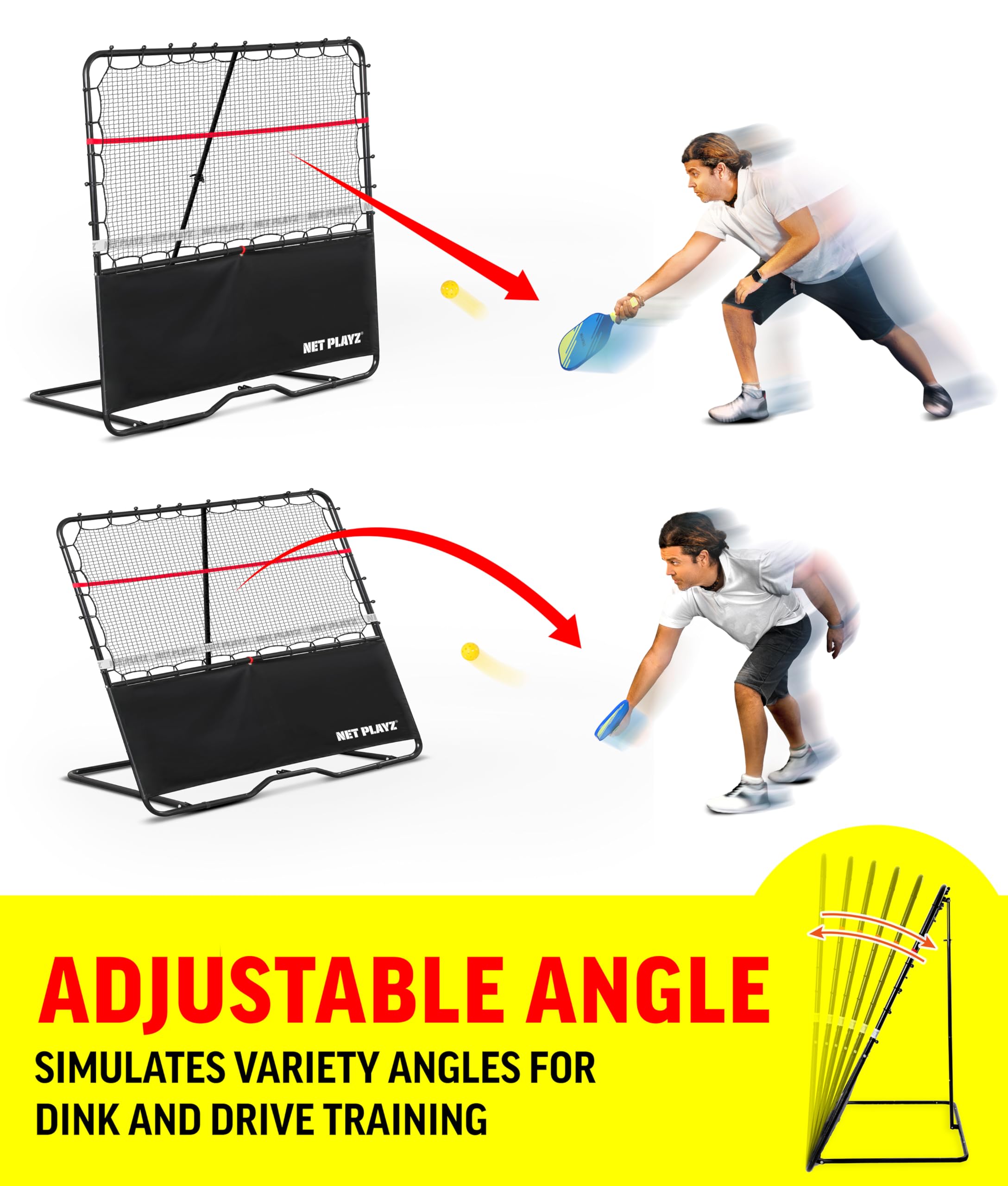 Snapklik.com : Pickleball Rebound Net Training Equipment Aid ...