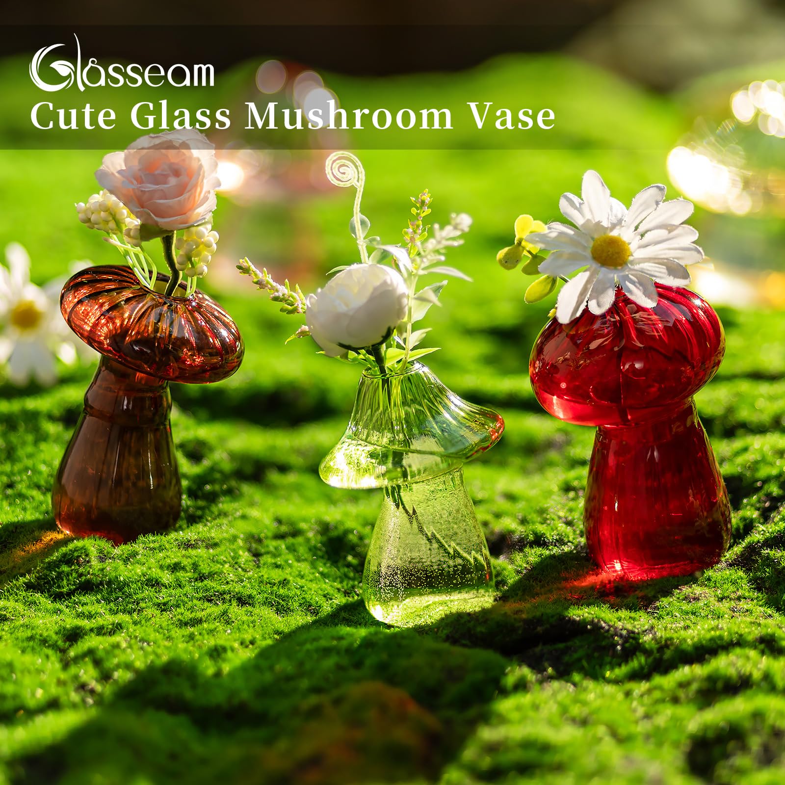 Mushroom Propagation Vase Glasseam Mushroom Glass Plant Propagation ...