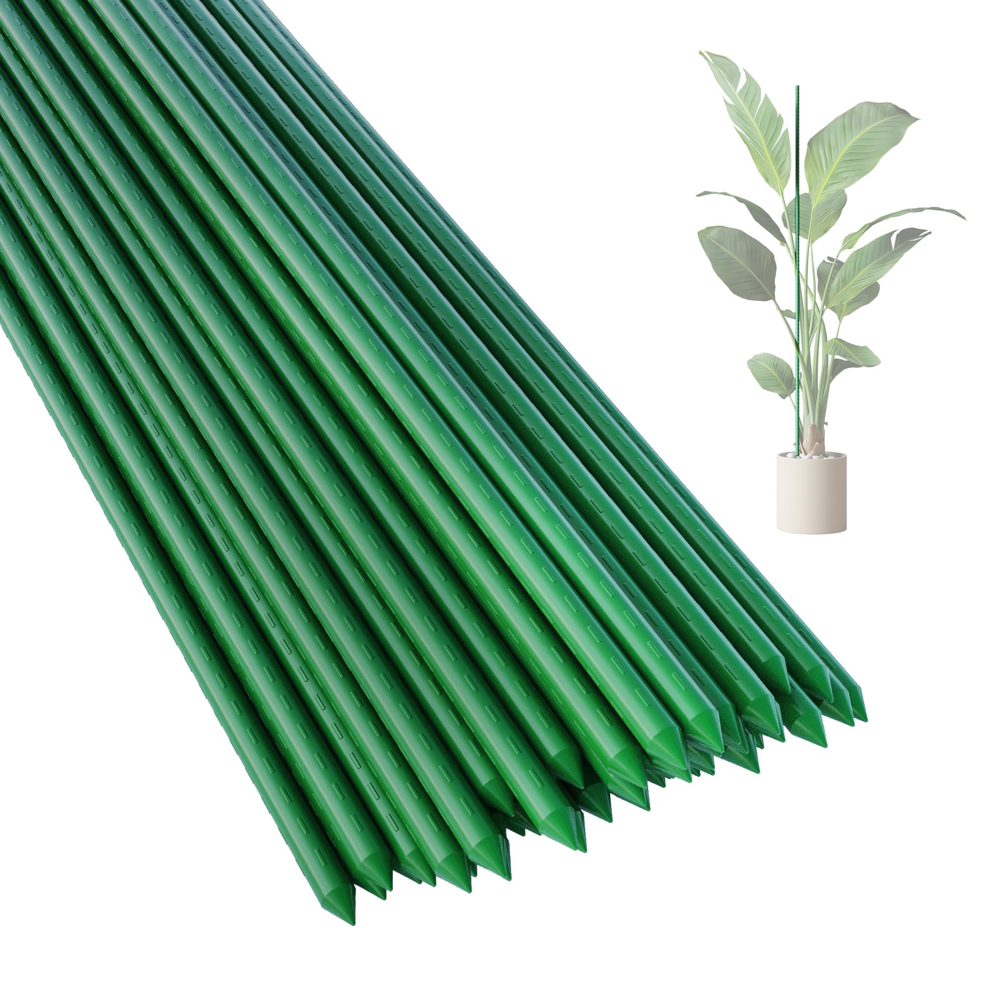 Snapklik.com : PROWORX 36 Inch 3 Ft Plant Support Garden Stakes 50 PCS