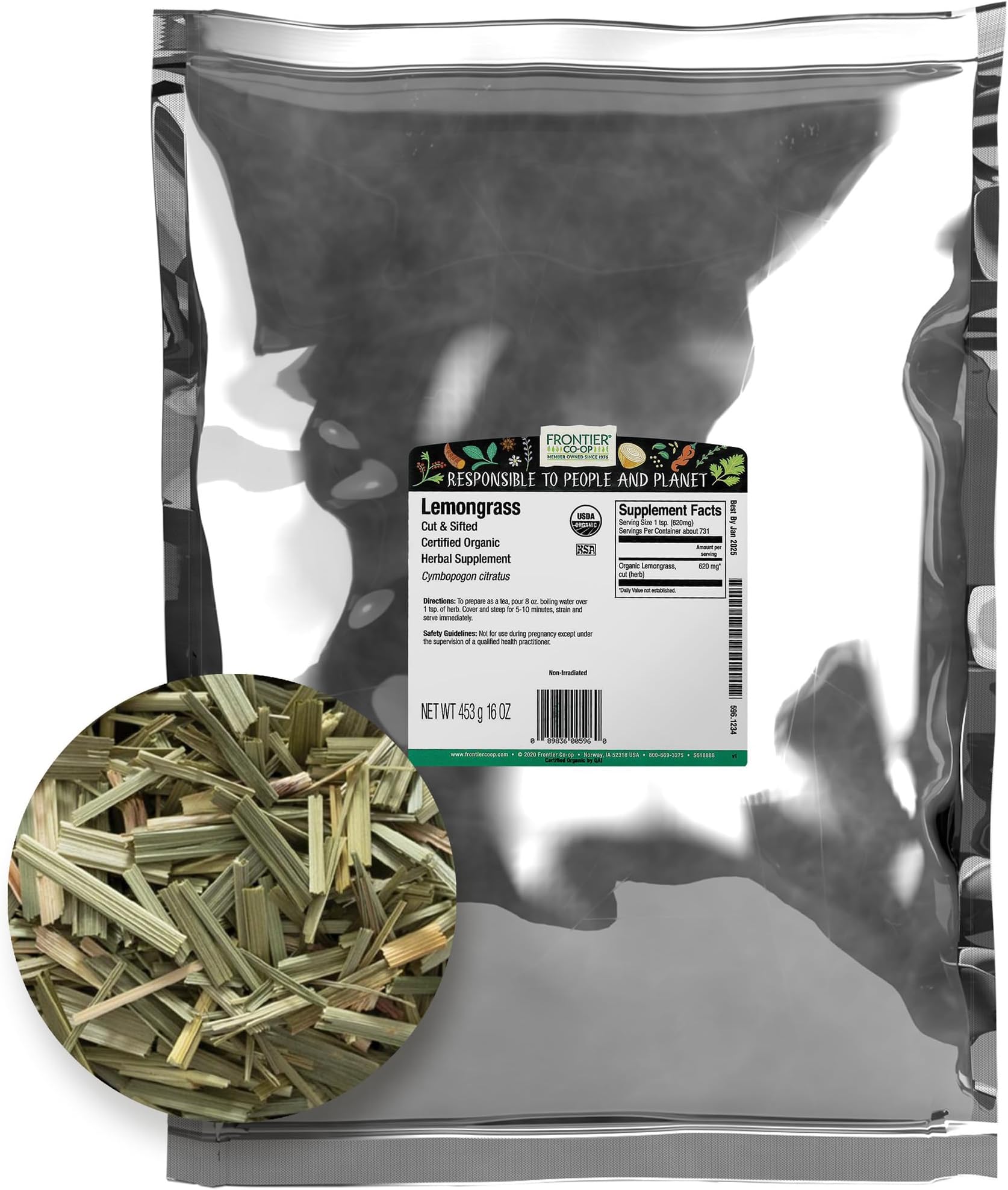 Amazon.com: MONTEREY BAY HERB CO. Lemongrass Powder | Citronella Grass ...