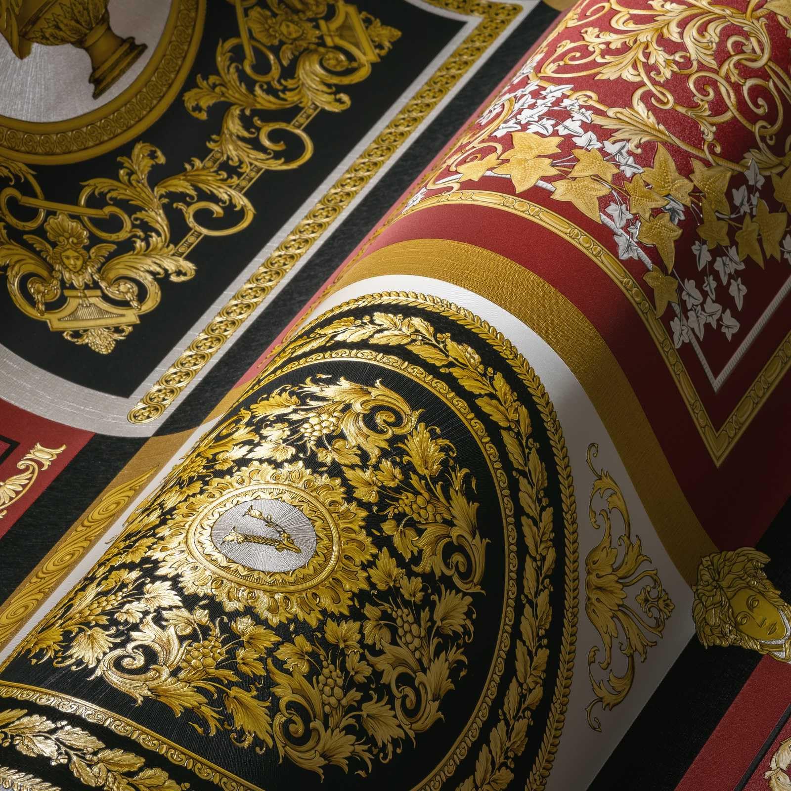 Versace Red Gold Wallpaper Download Versace Logo Golden Art Edition