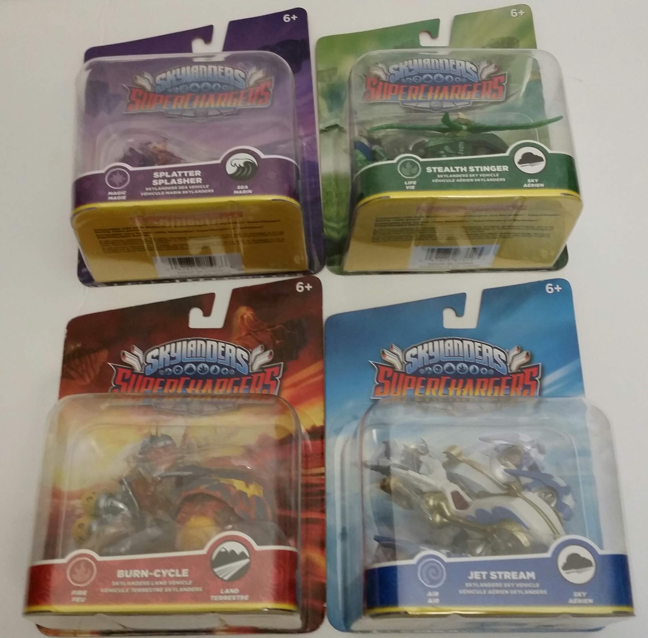 Skylanders Superchargers 4 Pack Vehicle Starter Bundle 4 Vehicles Jet ...