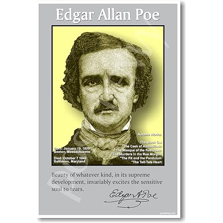 Amazon.com: Edgar Allan Poe, Quote,"Words Have No Power to Impress the ...