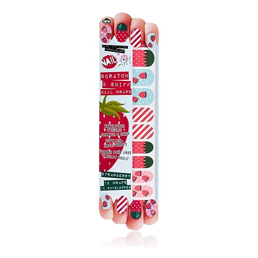 Amazon.com: Strawberry Scratch & Sniff Nail Wraps : Beauty & Personal Care