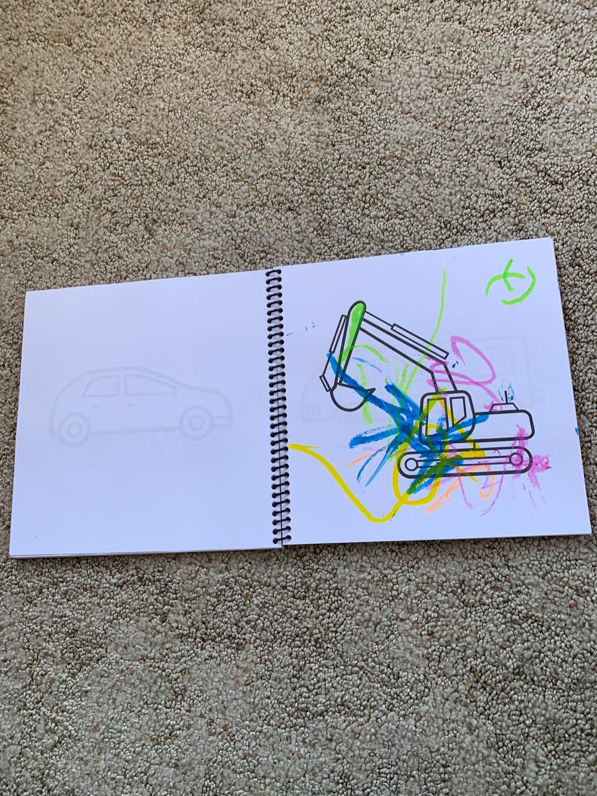 Toddler Coloring Book: Coloring Pages of Things That Go: Cars, Trains ...