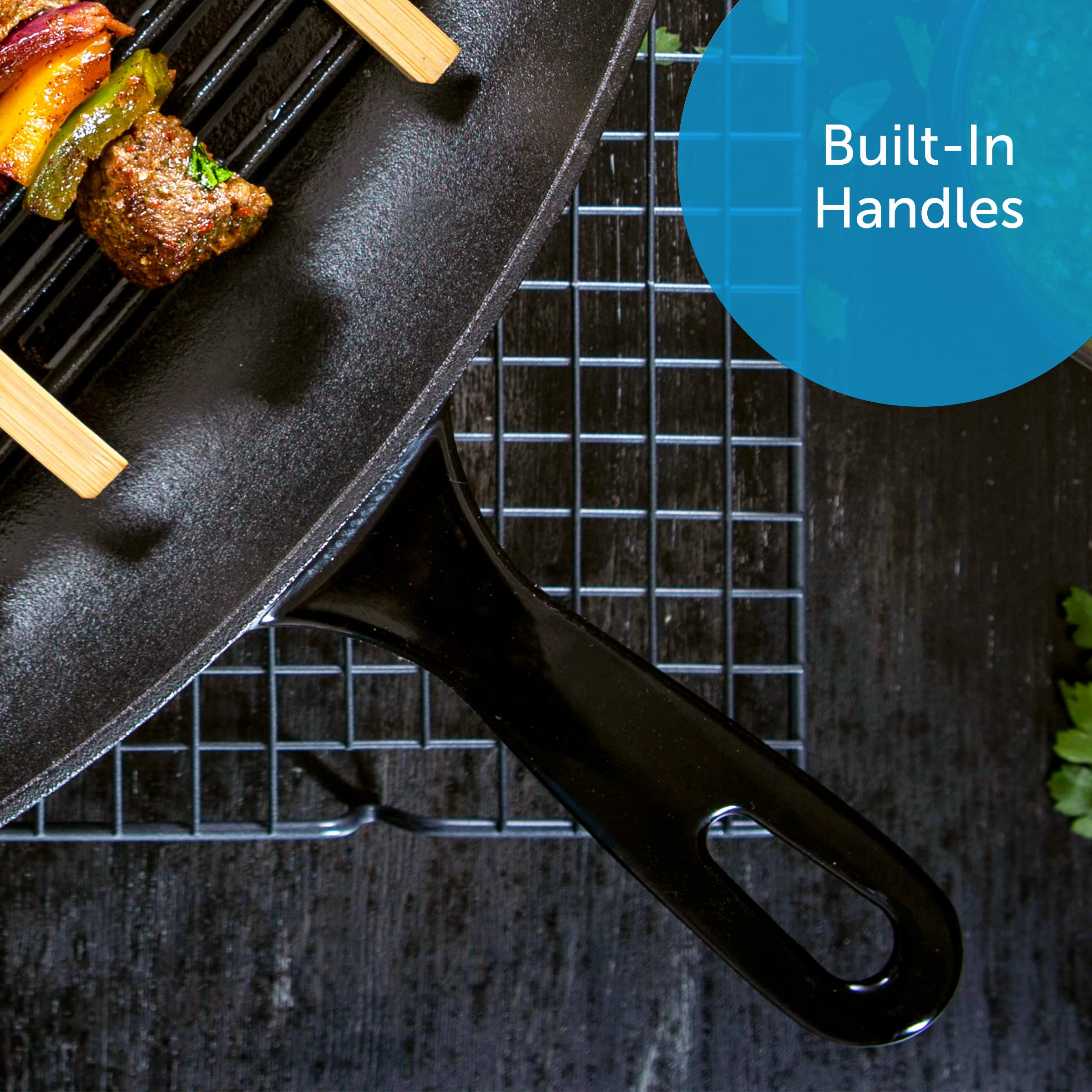 BK Bourgogne Enameled Cast Iron Induction Nonstick Grill Pan, PFAS Free ...