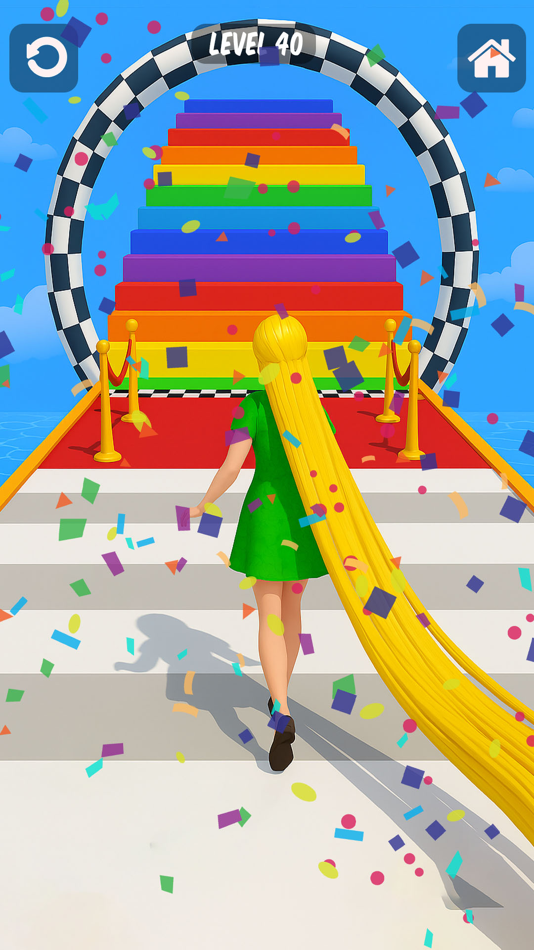 Long Hair Challenge Run Game 3D - Hair Runner Race 3D: Save Your Long ...