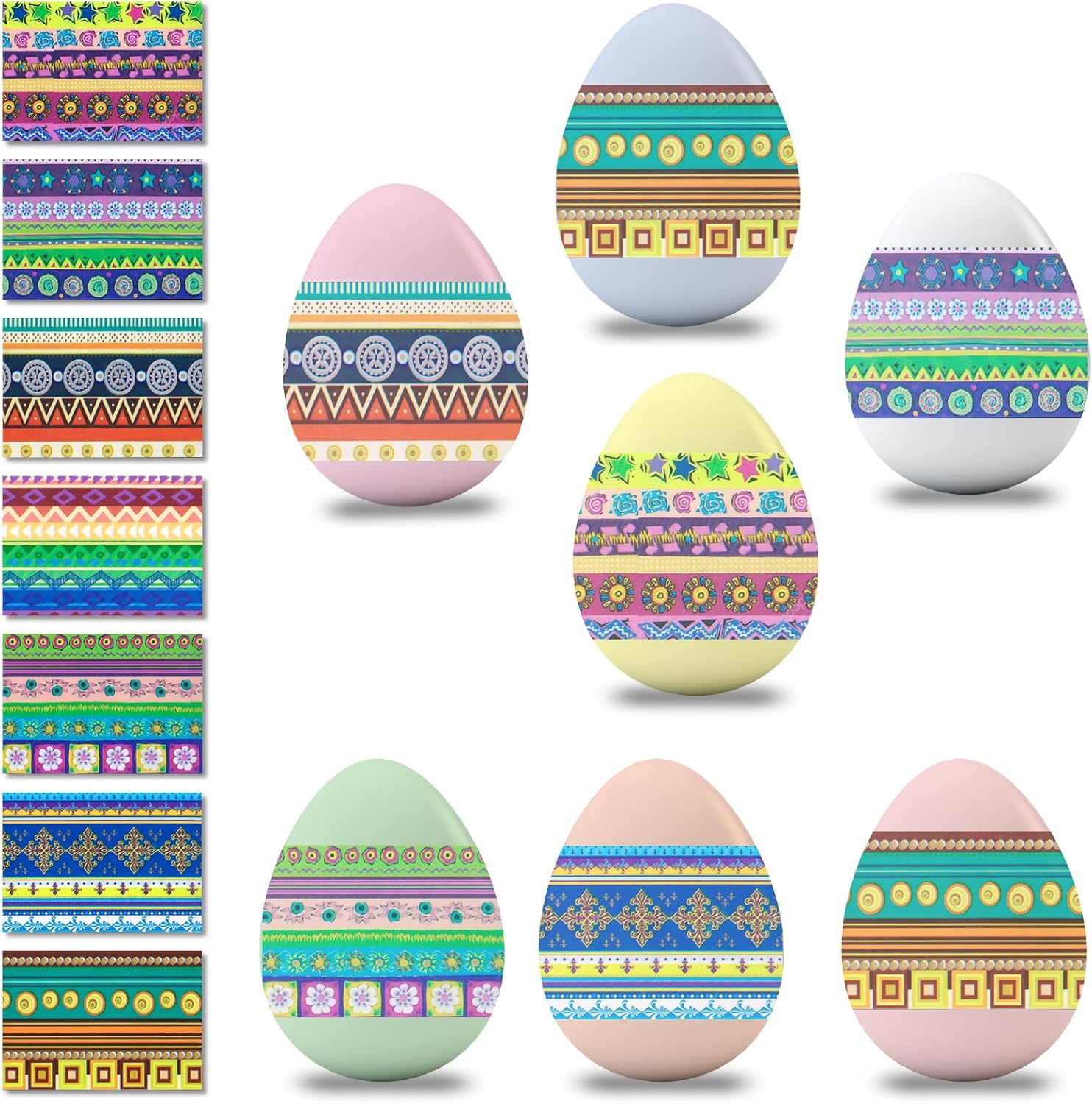 Amazon.com: ALIBBON Easter Egg Decorating Kit Thermo Heat Shrink ...